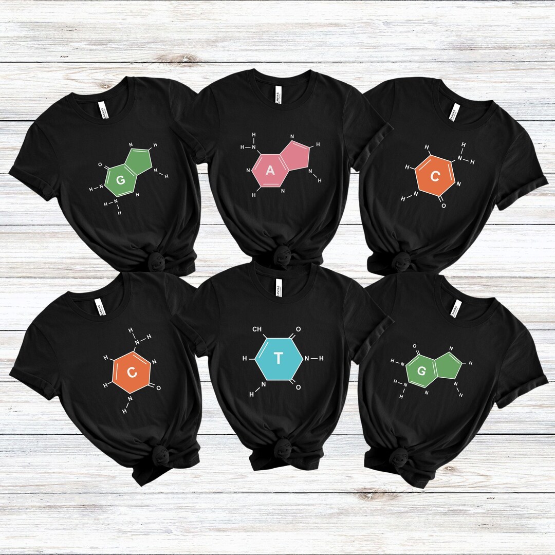 Group Costume DNA Shirts, Science Halloween Matching Family T-shirts ...