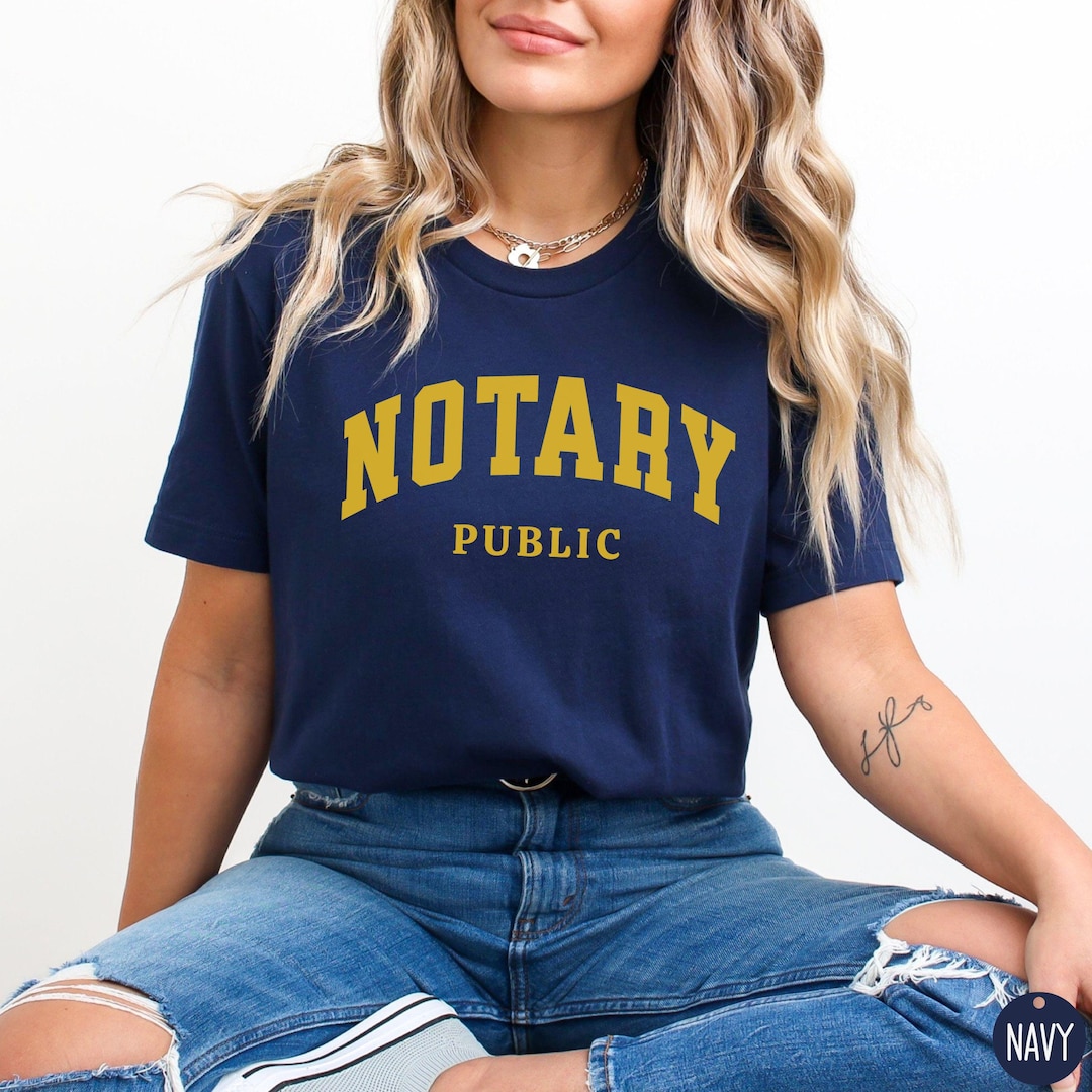 Notary Public Tshirt, Women's Loan Signing Agent Tee, Gift for Notary ...