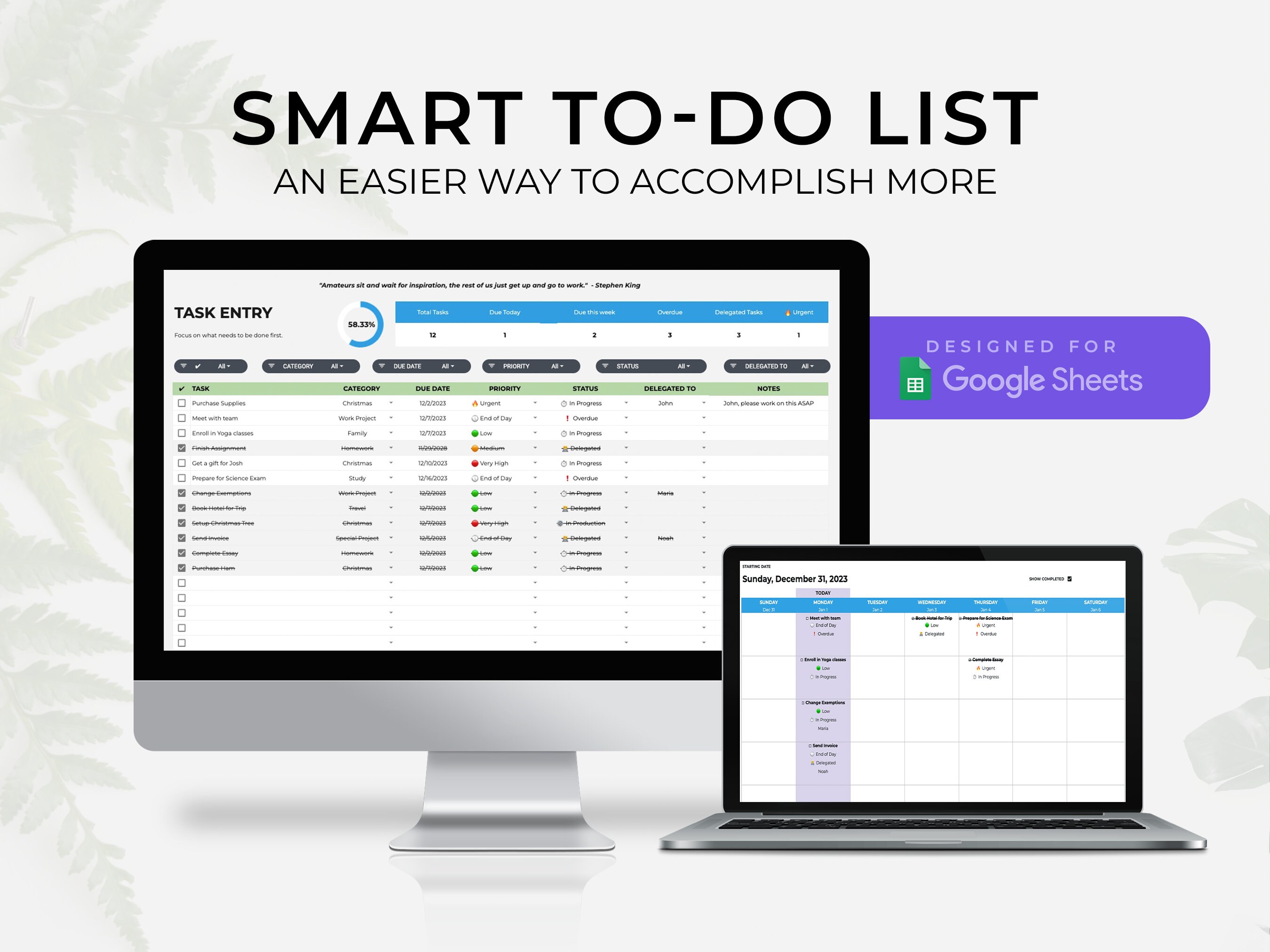 Task Tracker / Smart To-do List / Project Tracker - Etsy