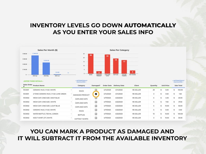 Complete Inventory and Sales Tracker - Etsy