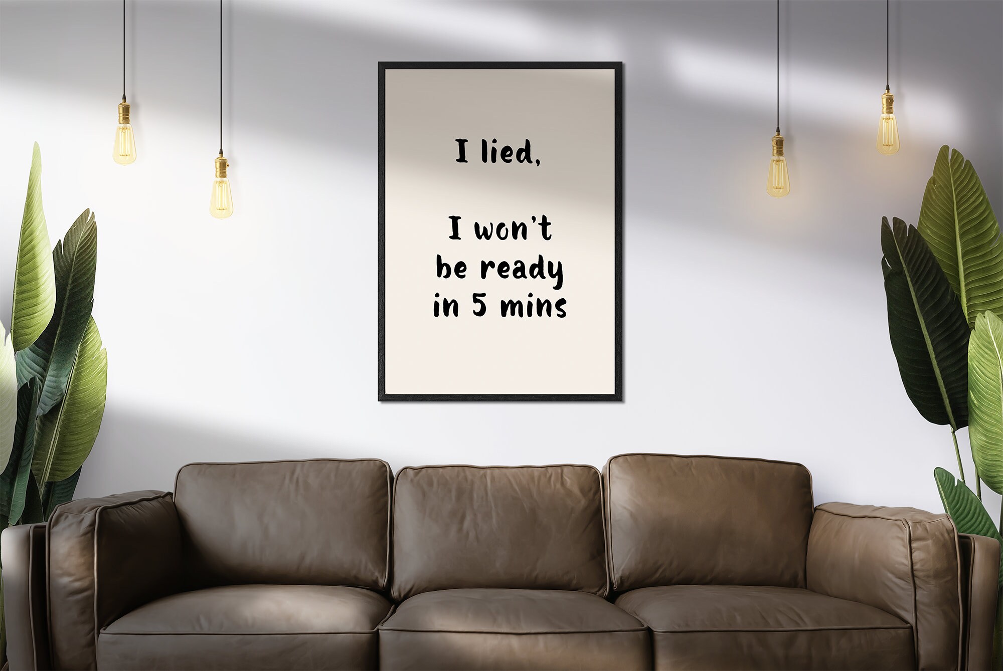 Funny Quote Print Typography Poster Quirky Wall Art Slogan Digital ...