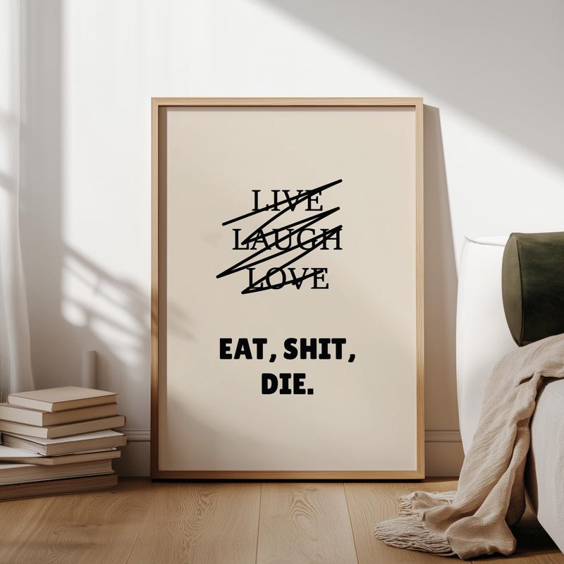 Rude Slogan Wall Art - Etsy