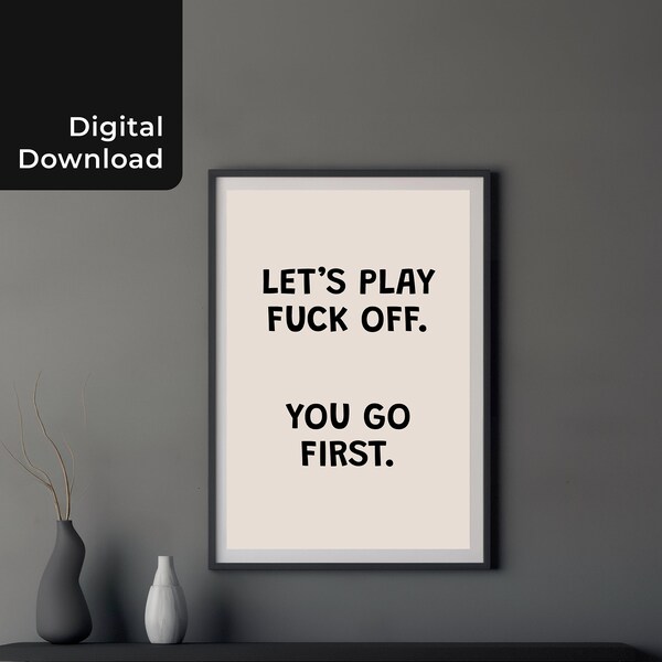 Funny Typography - Etsy