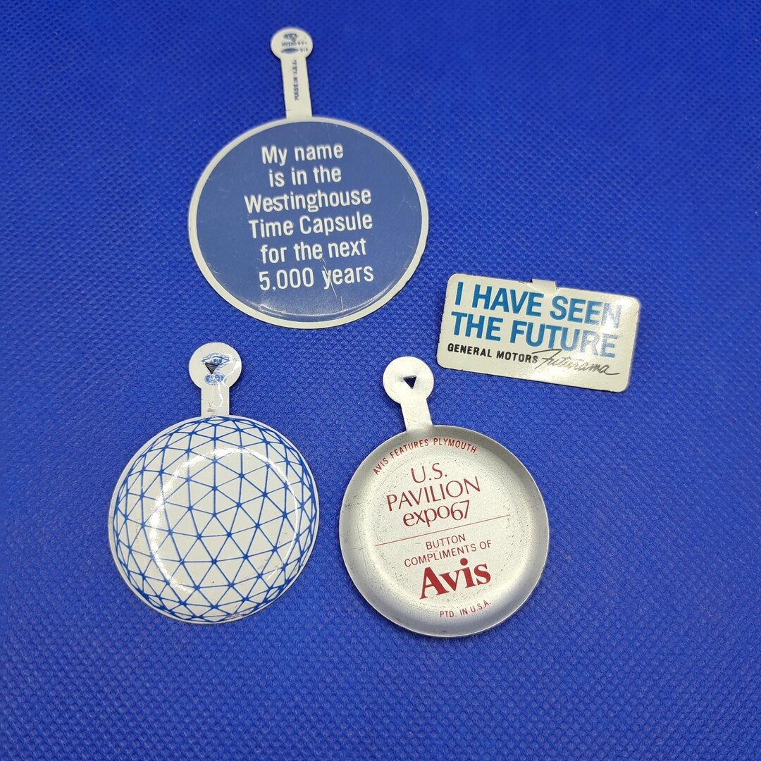 Vintage World's Fair Pin Set, Expo 67 & NY Fair, Collectible Buttons - Etsy