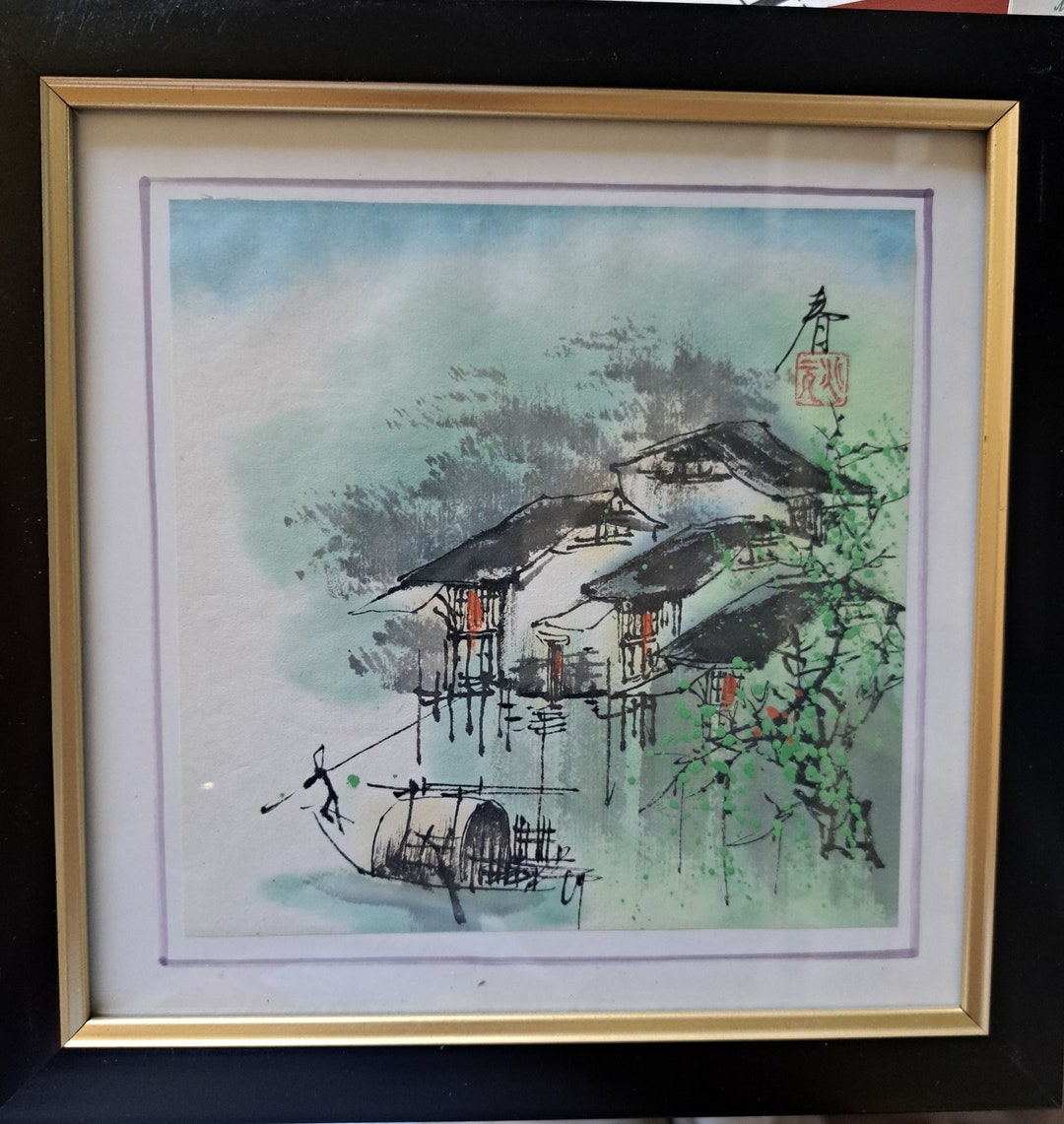 Original Chinese Landscape Art by Liu Chuan - Etsy