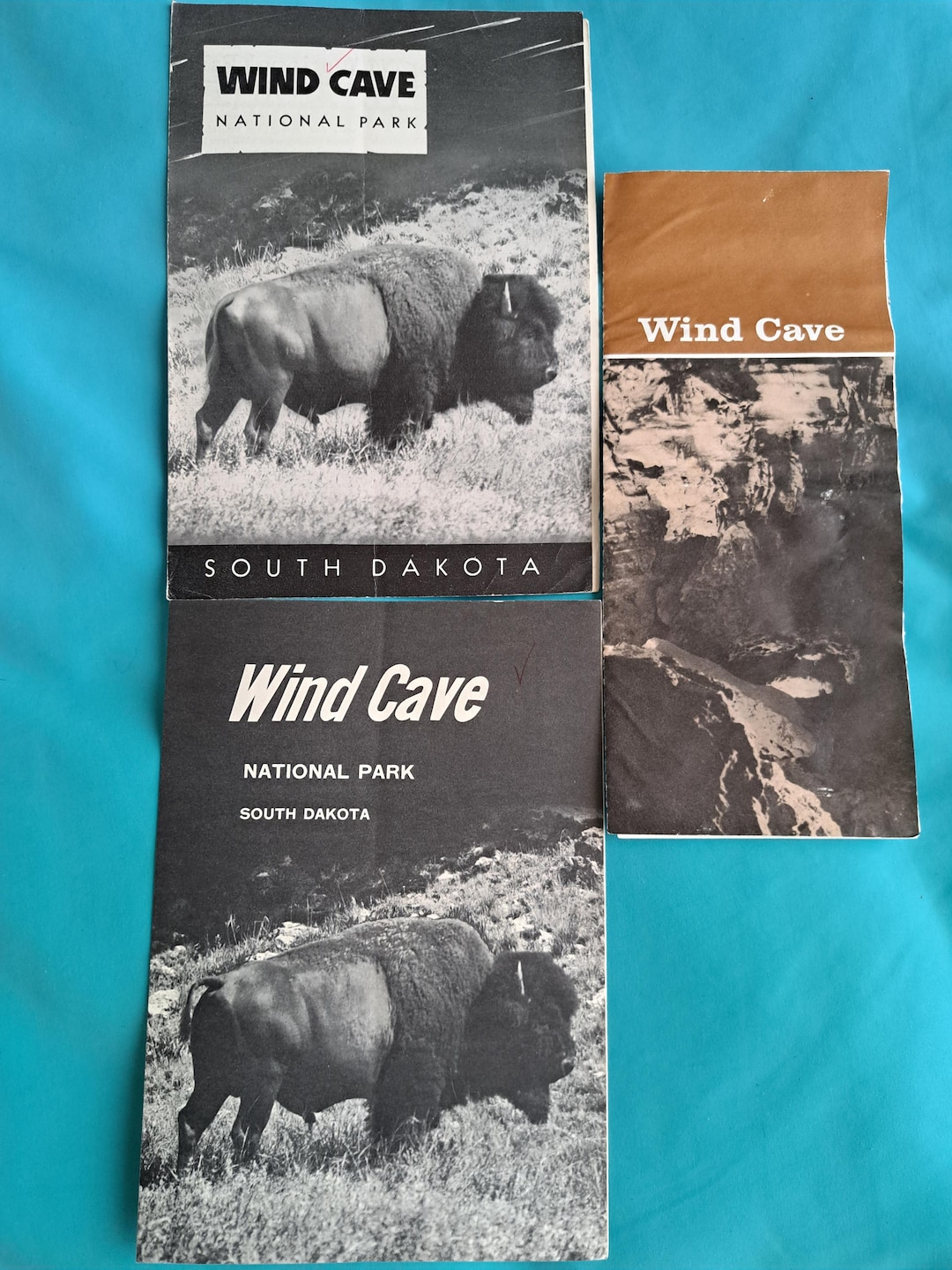 Wind Cave National Park Brochure Set of 3 Mid Century Pamphlets - Etsy