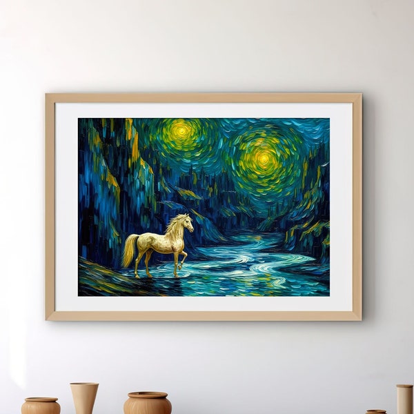 Geometric Horse Art - Etsy