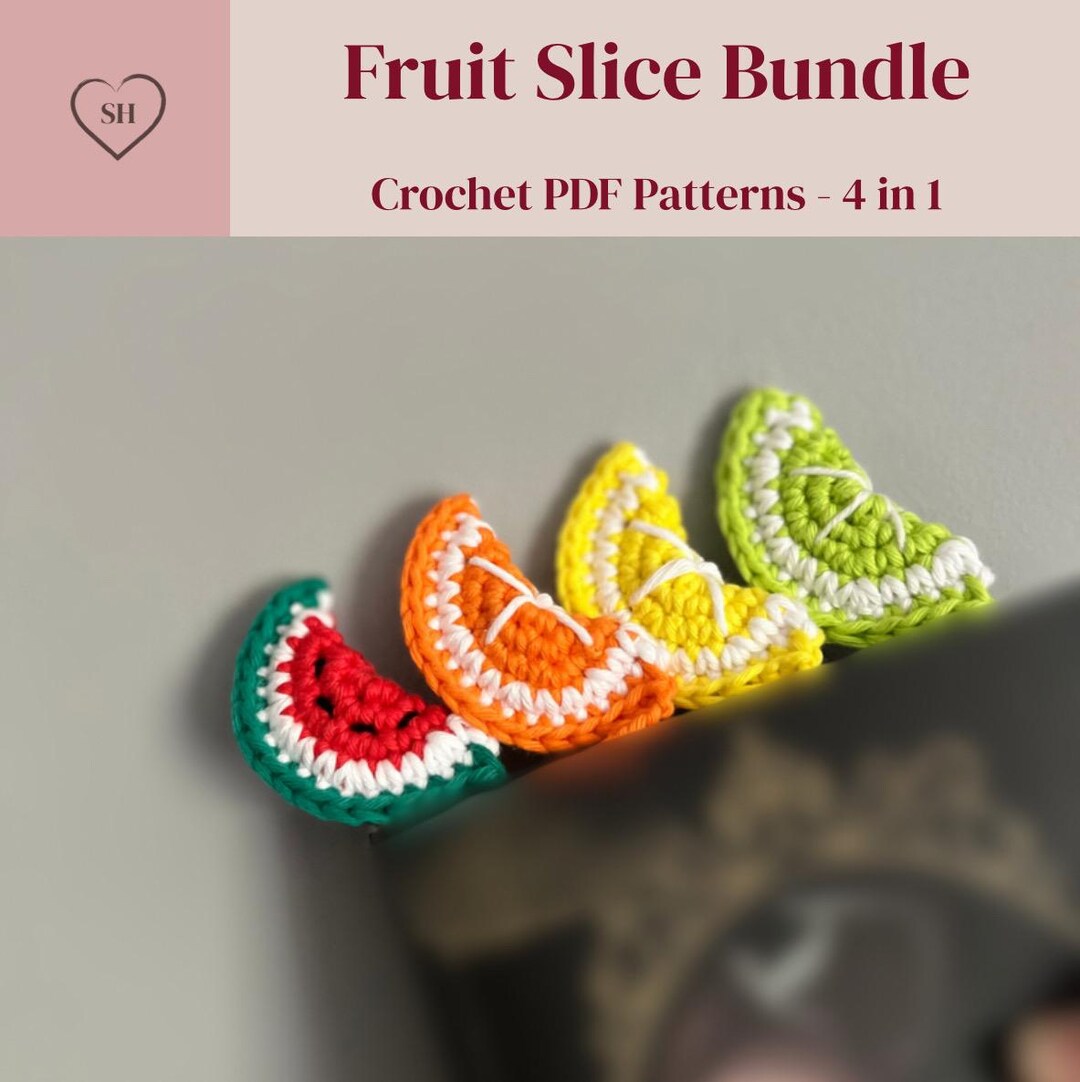 Fruit Slices Crochet Pattern Beginner Friendly PDF File Digital ...