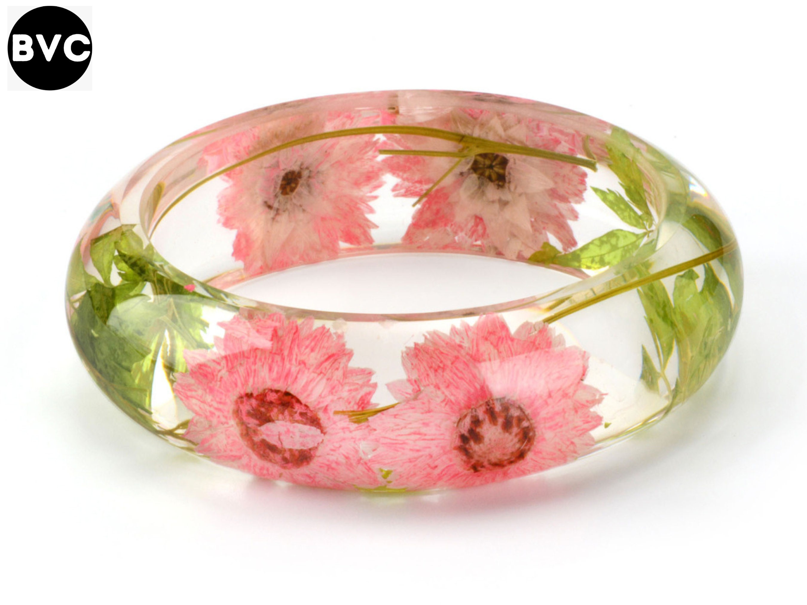 Pressed Flowers Bangles, Real Flowers Bangles, Resin Bangles,botanical ...