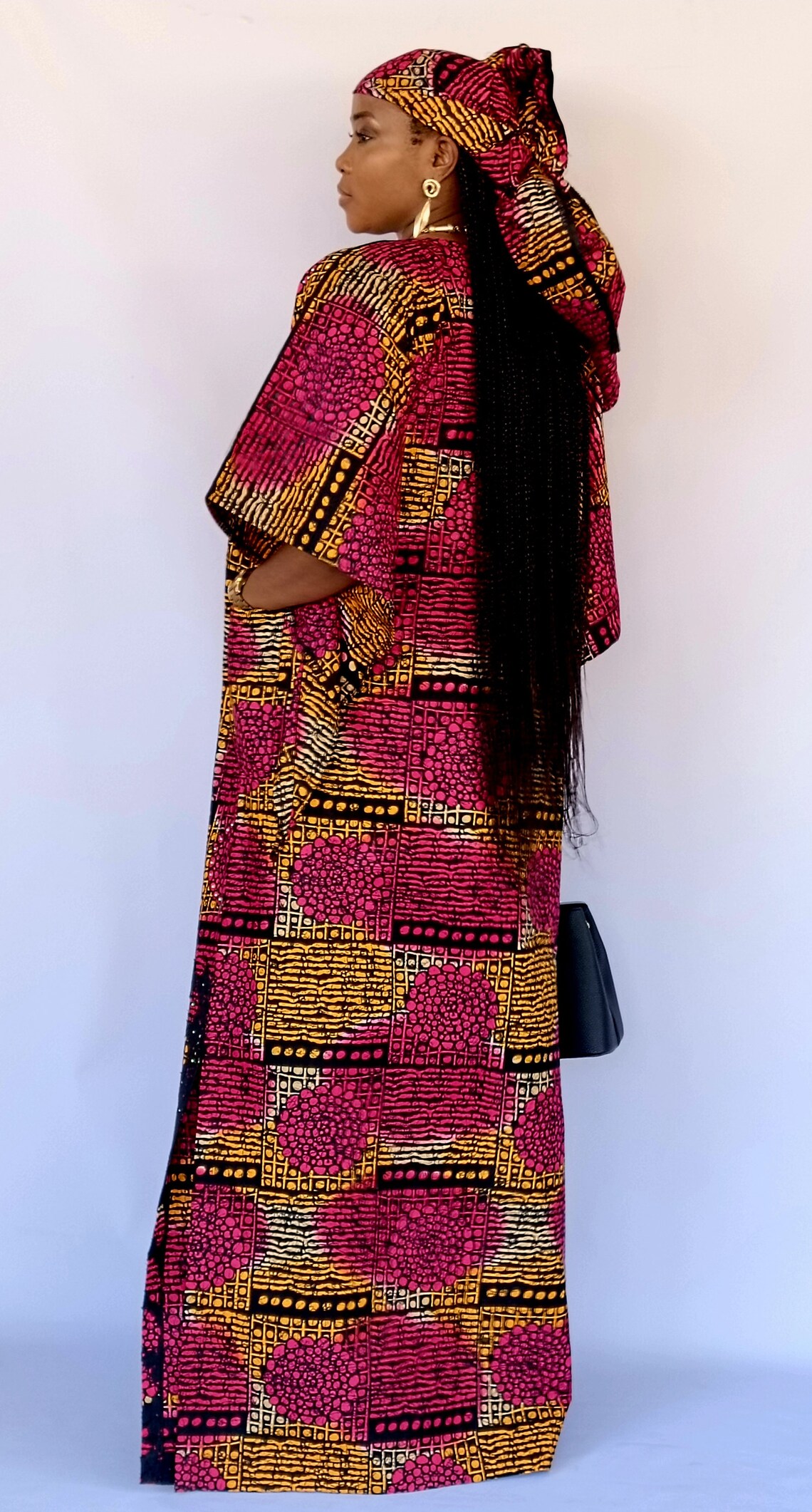 Well Stoned Bubu African Print Ankara Print Fitted Bubu With Stone Bubu ...