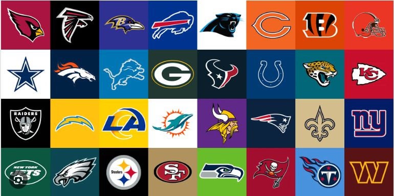 NFL Football Sports Team Square Logos Perler Bead Art - Etsy