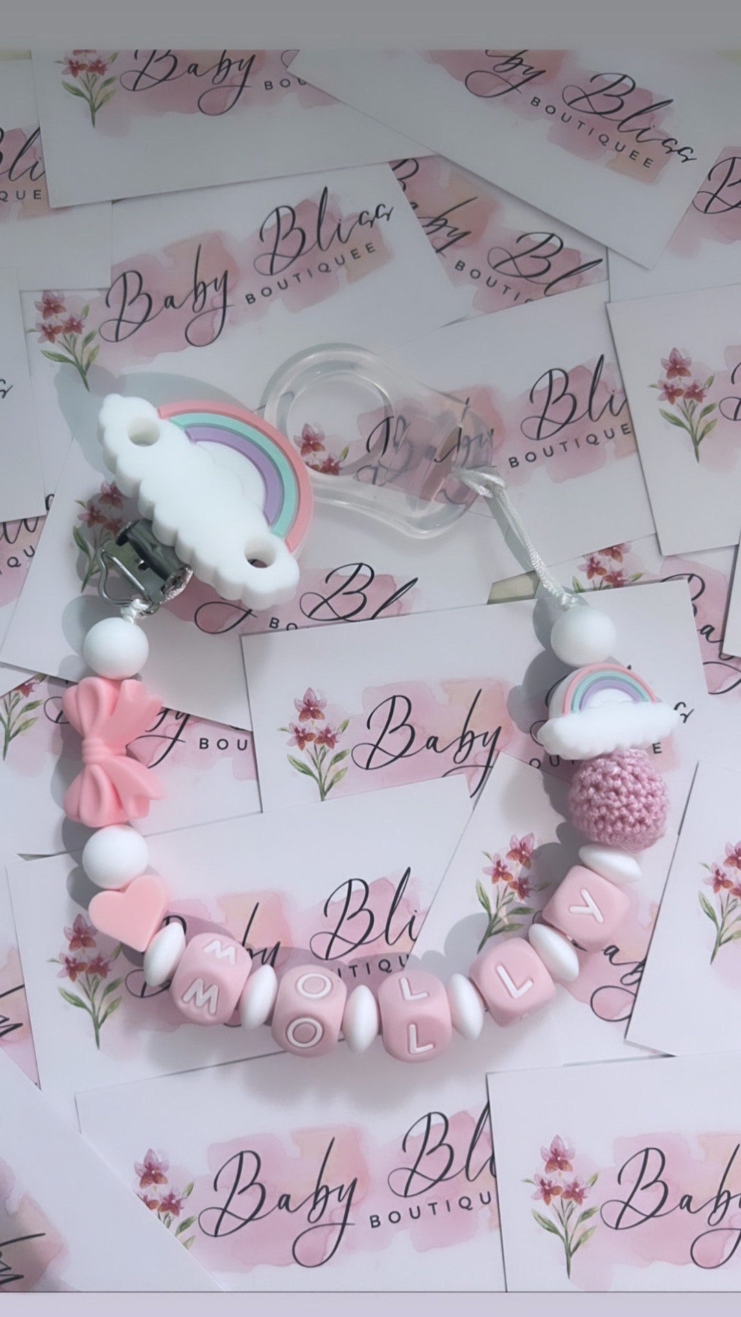 Personalised Dummy Clips Baby Shower Gift Dummy Clip Baby - Etsy