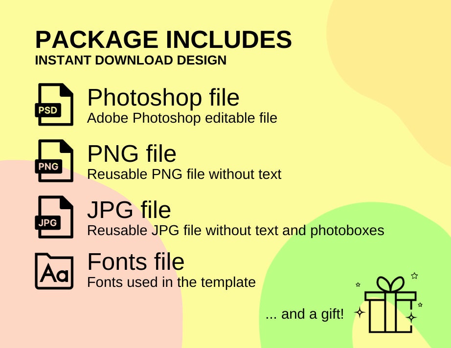 Photo Booth Birthday Girl Template 2x6 Background Candy - Etsy