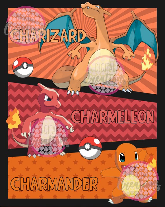 Pokemon Charmander Evolution Drawings Charmander Evolution Drawings