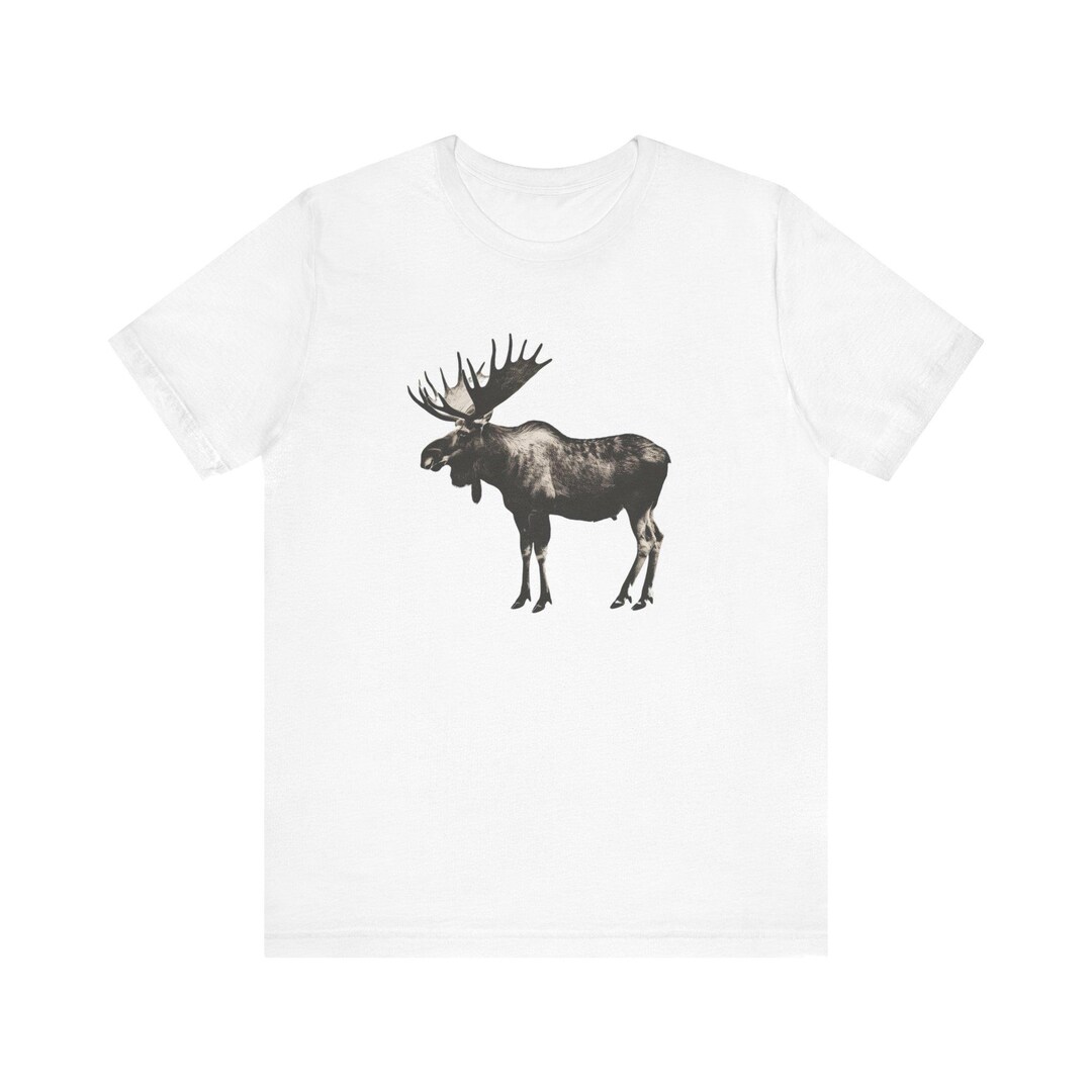Majestic Moose T-shirt | Full-size Moose Print | Perfect for Animal ...