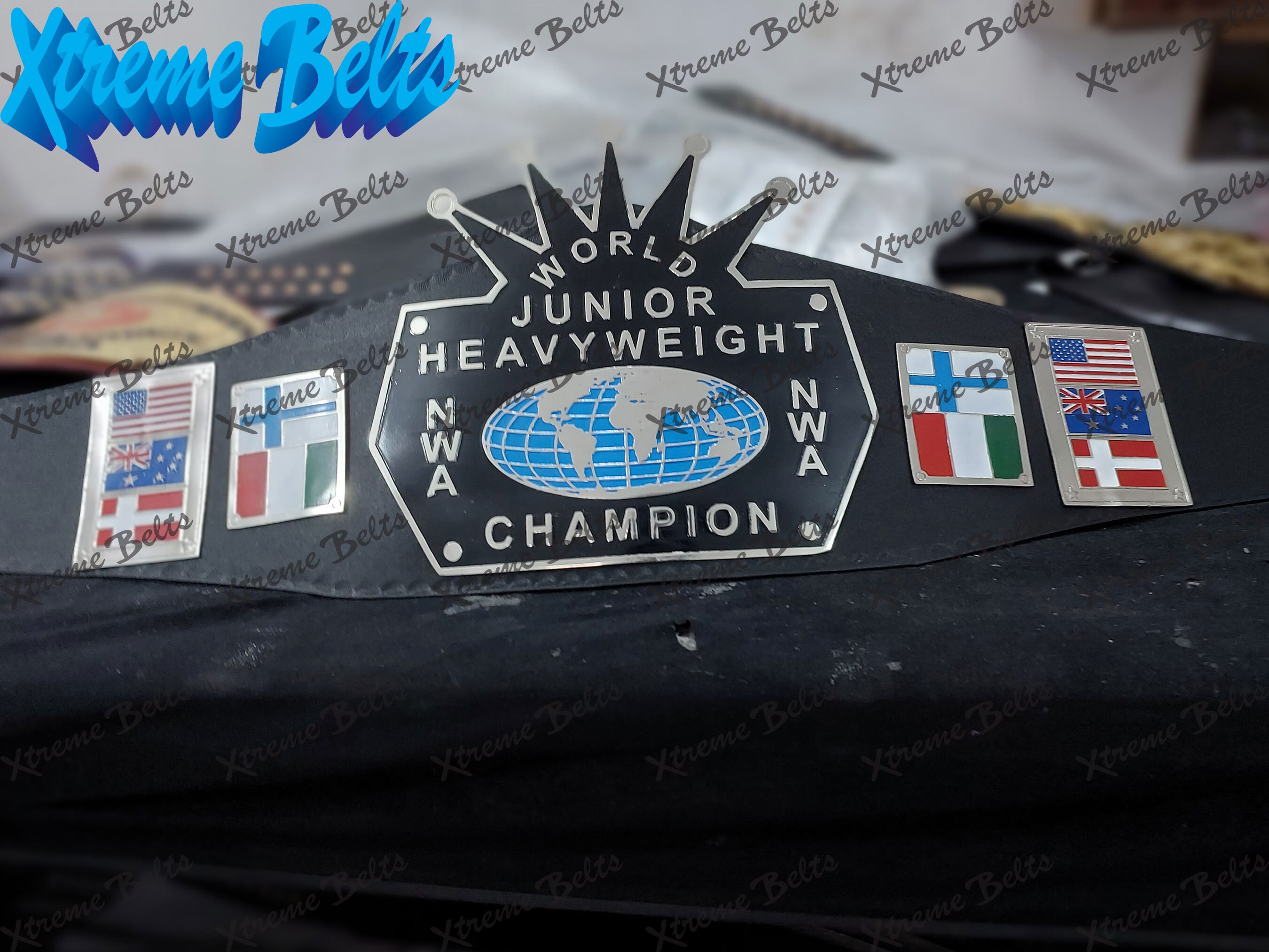 NWA Junior Championship Replica Belt: Custom Wrestling Belt - Etsy