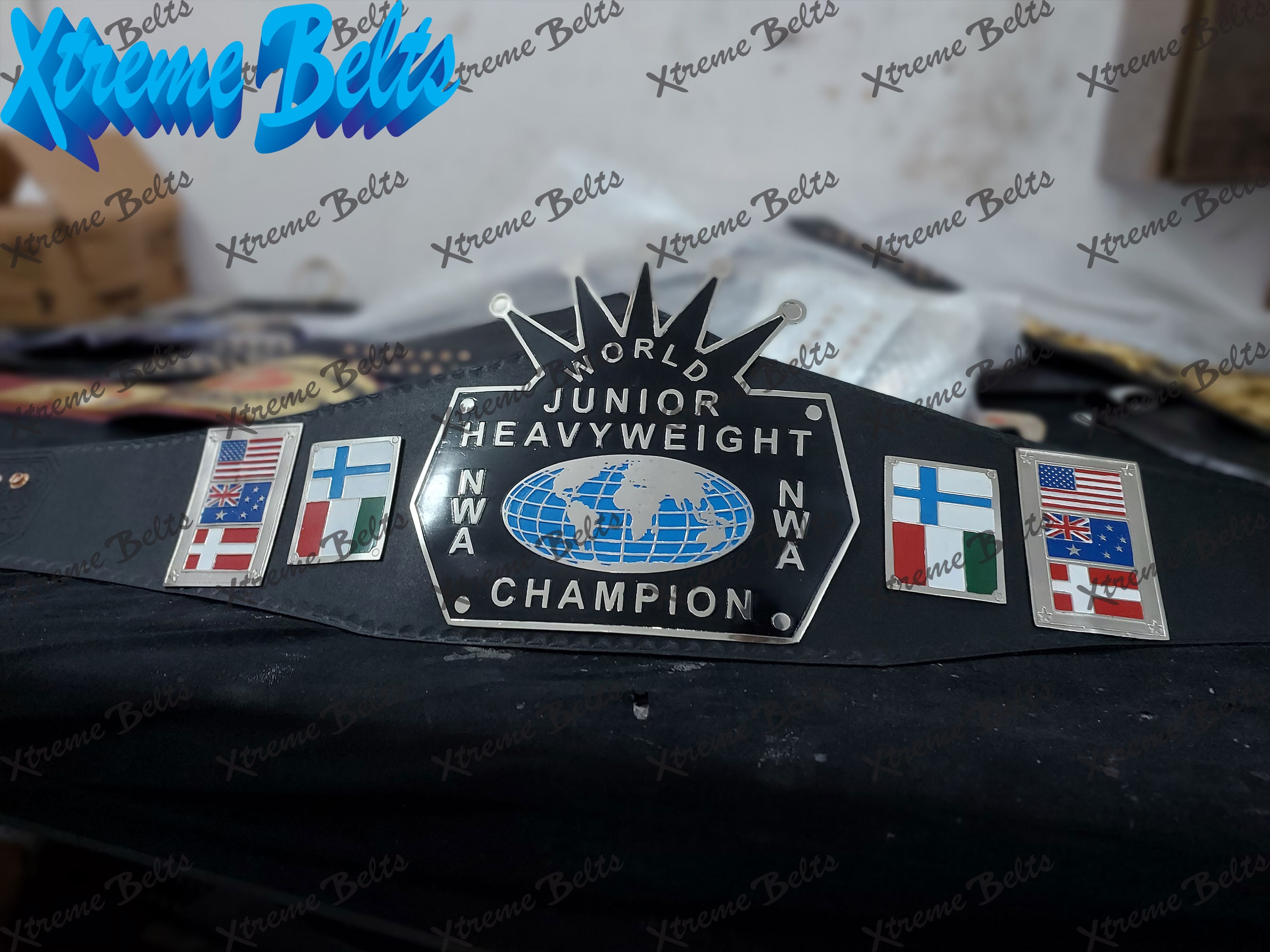 NWA Junior Championship Replica Belt: Custom Wrestling Belt - Etsy