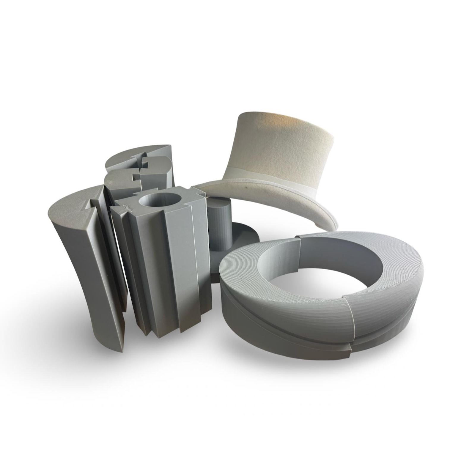 Modular Top Hat Block – Choose Size & Height – Brim Flange Option – 5 ...