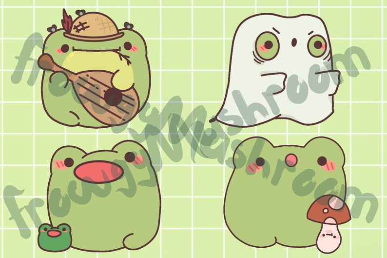 Kawaii Frog Clipart, Frog Clipart, Frog PNG, Kawaii Clipart, Kawaii PNG ...