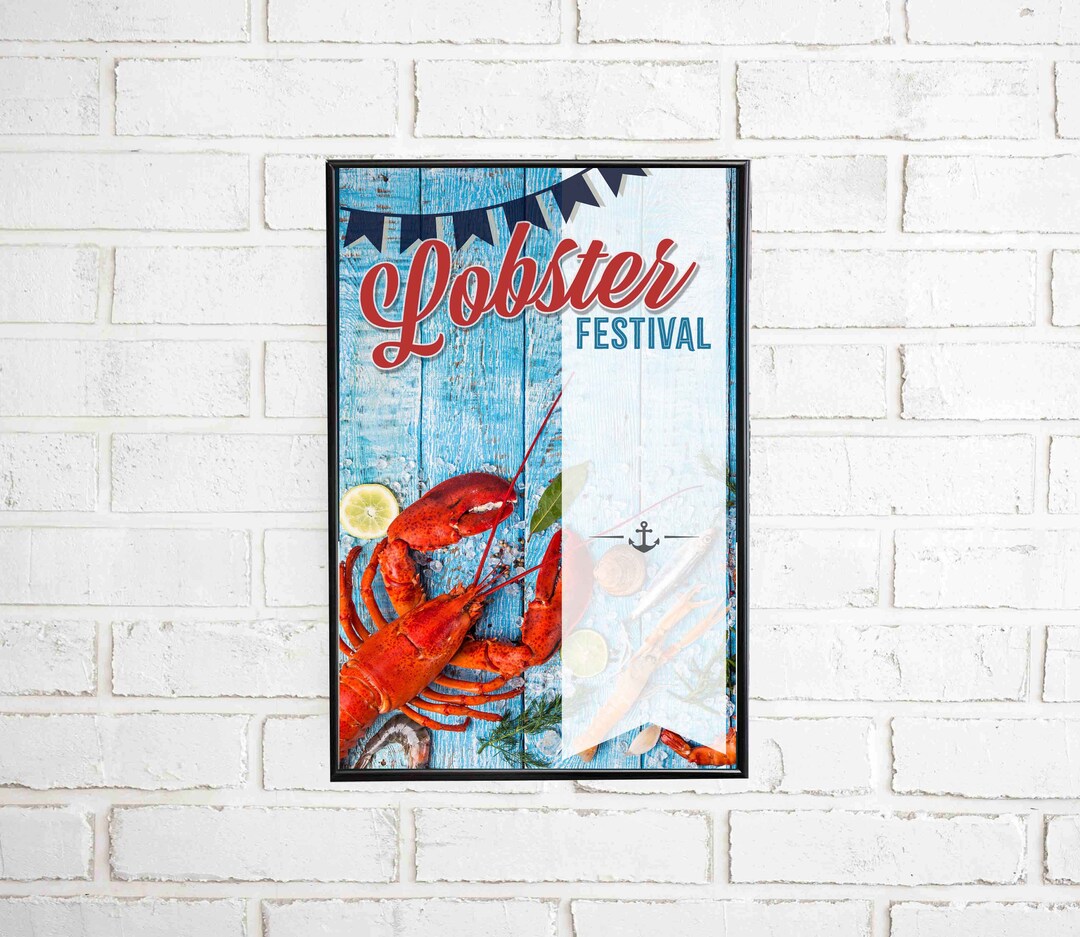 Lobster Fest Poster - 11x17 Printable Poster Template - Etsy
