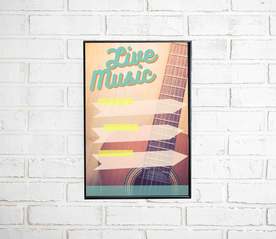 Live Music Listing - Blank Poster Template 11x17 for Listing Your ...