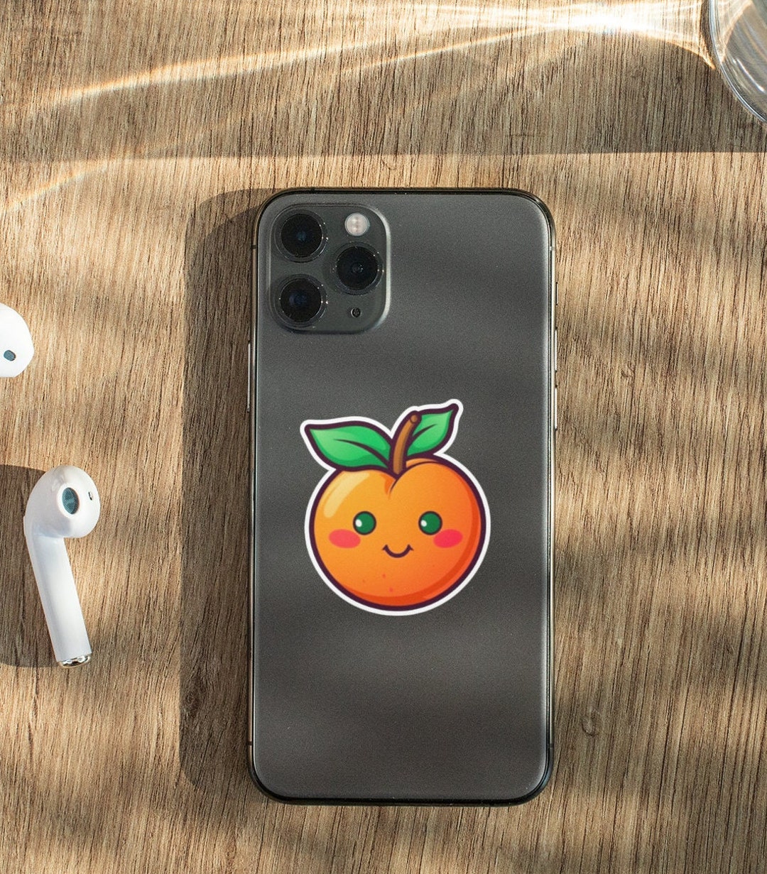 Peach Sticker Gift for Kid Birthday Cute Peach Cute Fruit Sticker Fun ...