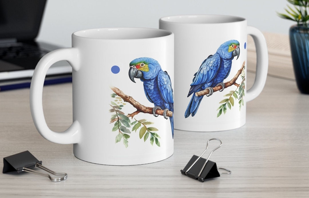Parrot Mug Cute Animal Mug Summer Mug Beach Trip Vacation Mug for the ...