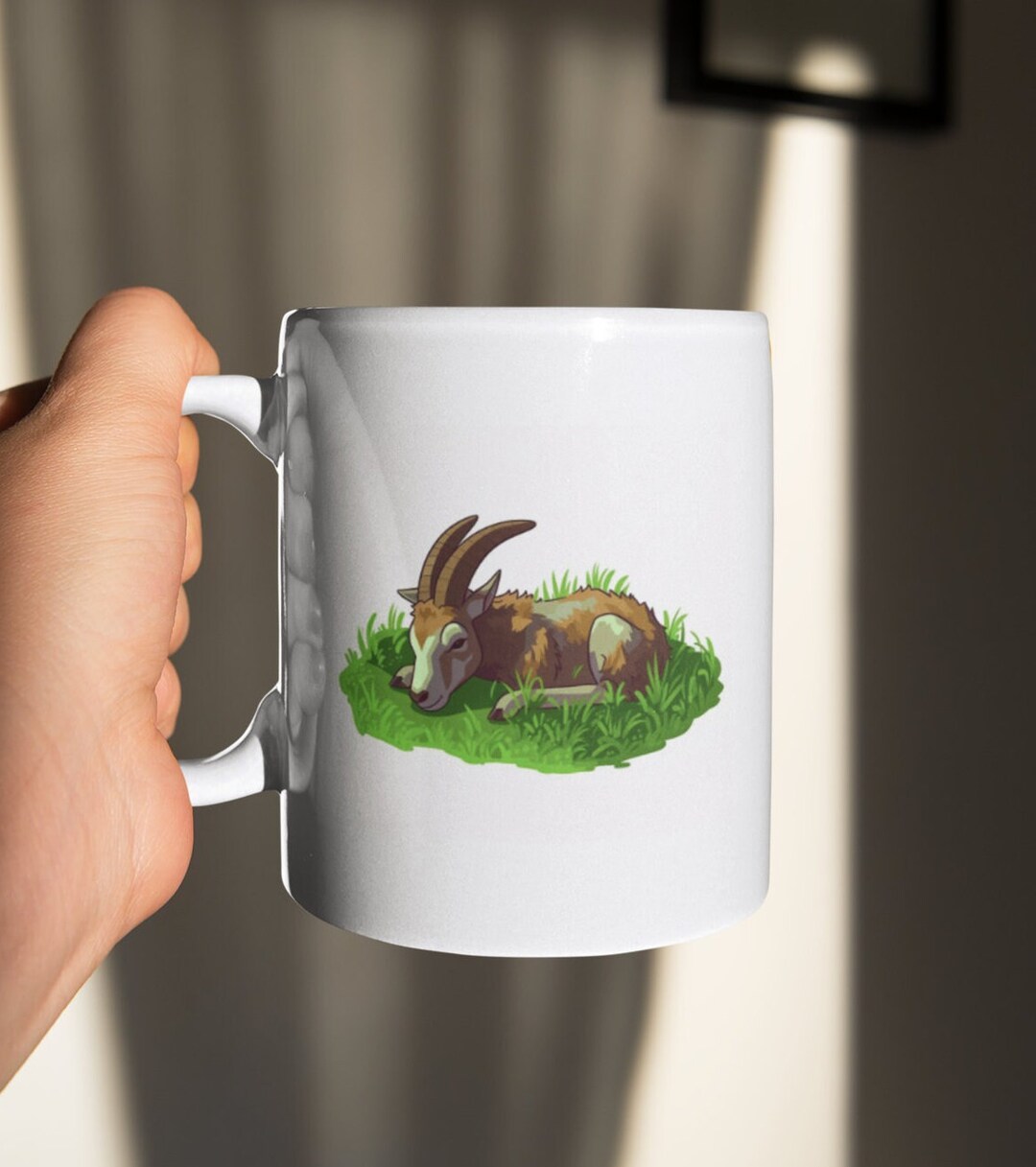 Goat Mug 8 Bit Mug Relax Sleep Gift for Her Cute Mug for Kid the Goat ...