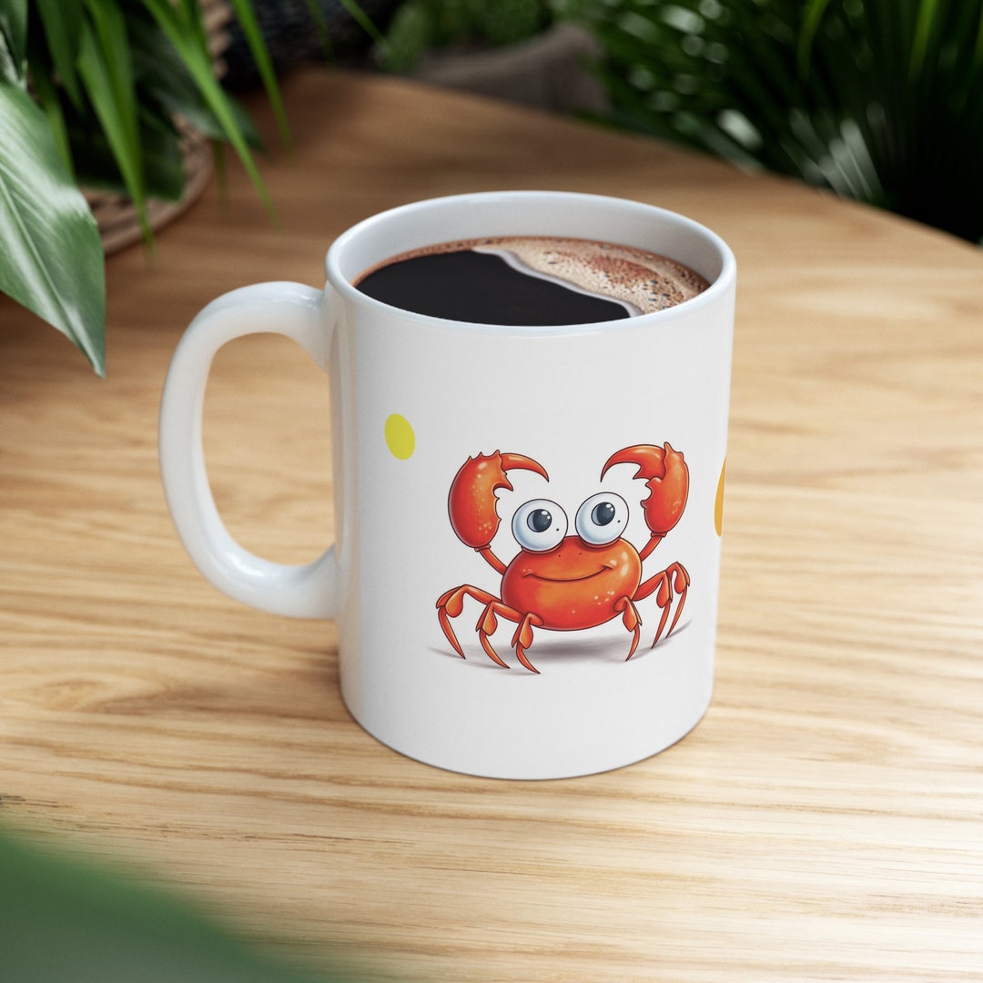 Beach Mug Crab Mug Cute Animal Mug Summer Mug Gift for Her Birthday ...