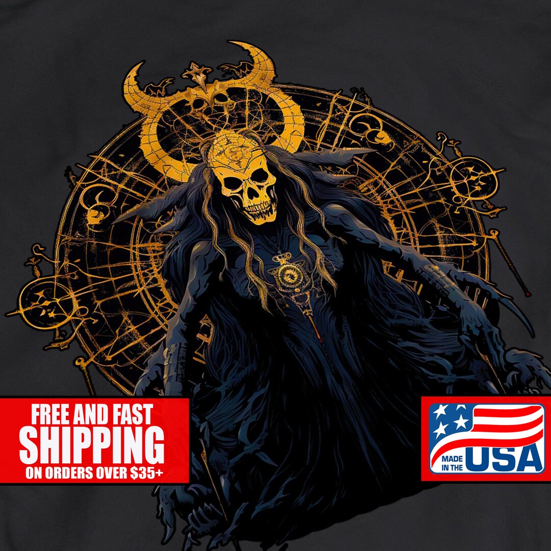 Demon T-shirt/baphomet Graphic T-shirt/ Occult Dark Tshirt/beelzebub ...