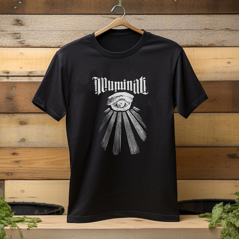 Illuminati Ambigram Graphic Tshirt/conspiracy Theory T-shirt/all Seeing ...