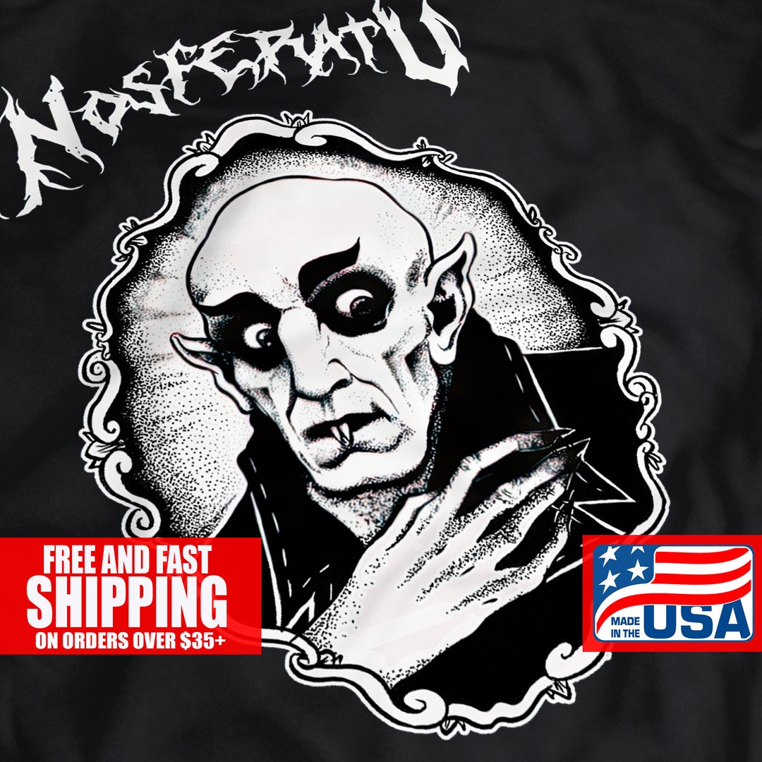 Nosferatu Vampire Graphic T-shirt/nosferatu T-shirt/ Occult Dark Tshirt ...
