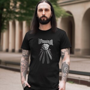 Illuminati Ambigram Graphic Tshirt/conspiracy Theory T-shirt/all Seeing ...