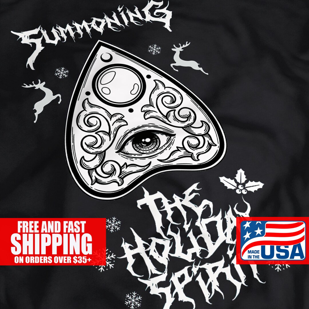 Summoning the Holiday Spirit Shirt, Occult Shirt, Goth Shirt, Satanic ...