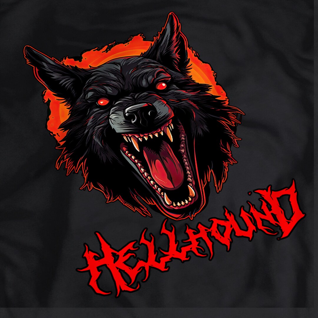 Hellhound Tshirt/gothic T-shirt/hellhound Graphic Design - Etsy