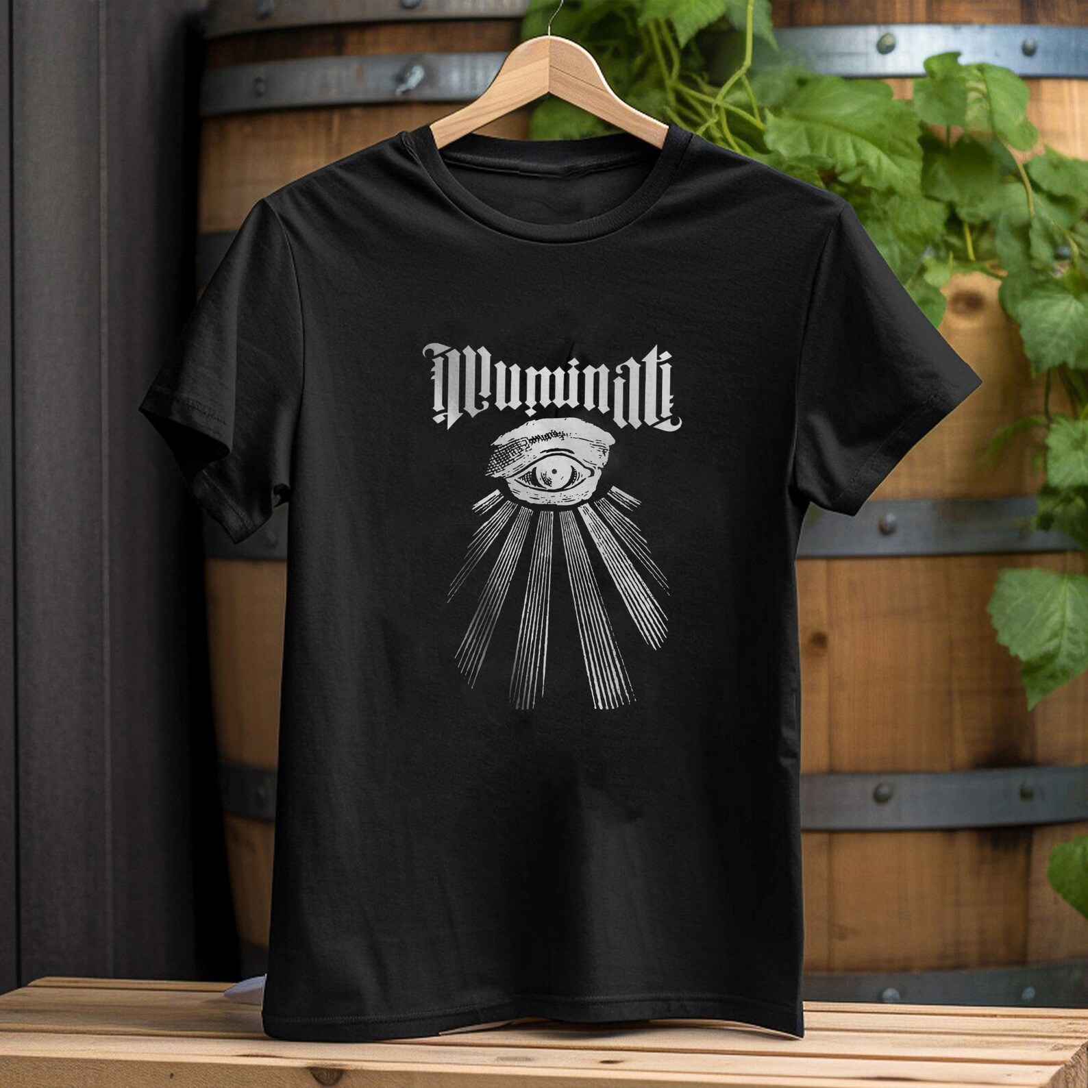 Illuminati Ambigram Graphic Tshirt/conspiracy Theory T-shirt/all Seeing ...