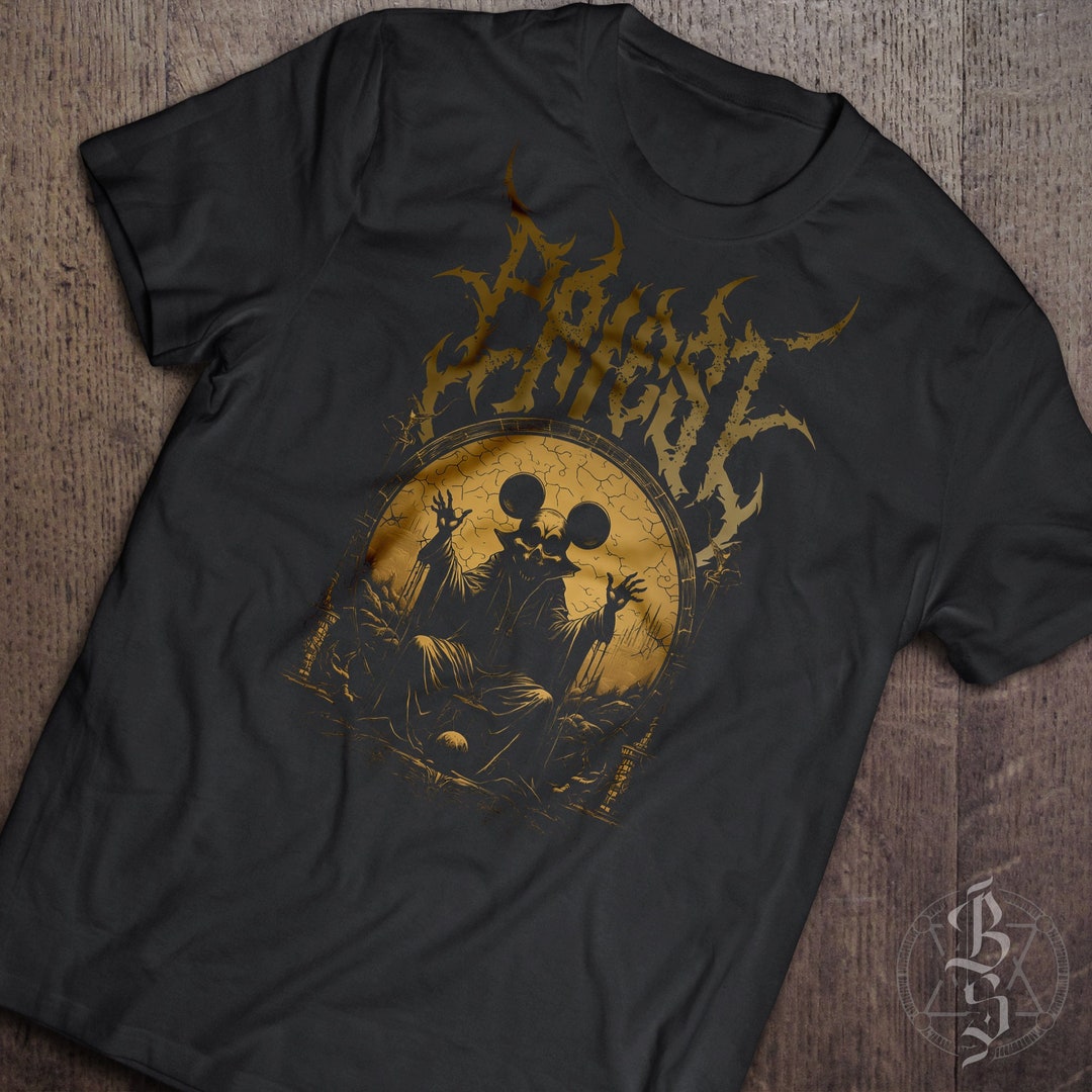 Mickey Mouse Priest Graphic T-shirt, Metal Tee, Unisex Disney Goth Punk ...