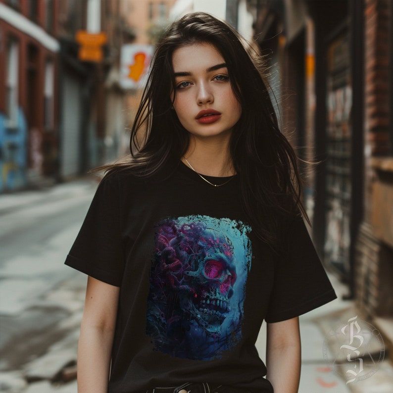Dreamy Skull Graphic T-shirt - Etsy
