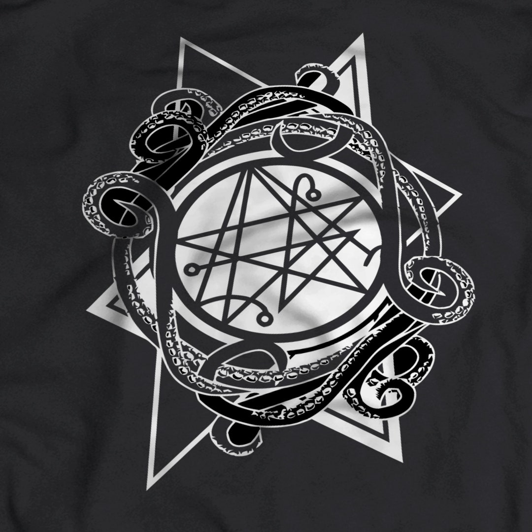 Cthulhu Elder Sign Graphic Tshirt/hp Lovecraft T-shirt/cthulhu Tee ...
