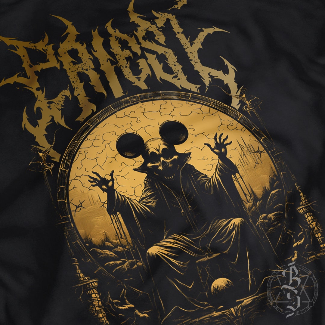 Mickey Mouse Priest Graphic T-shirt, Metal Tee, Unisex Disney Goth Punk ...