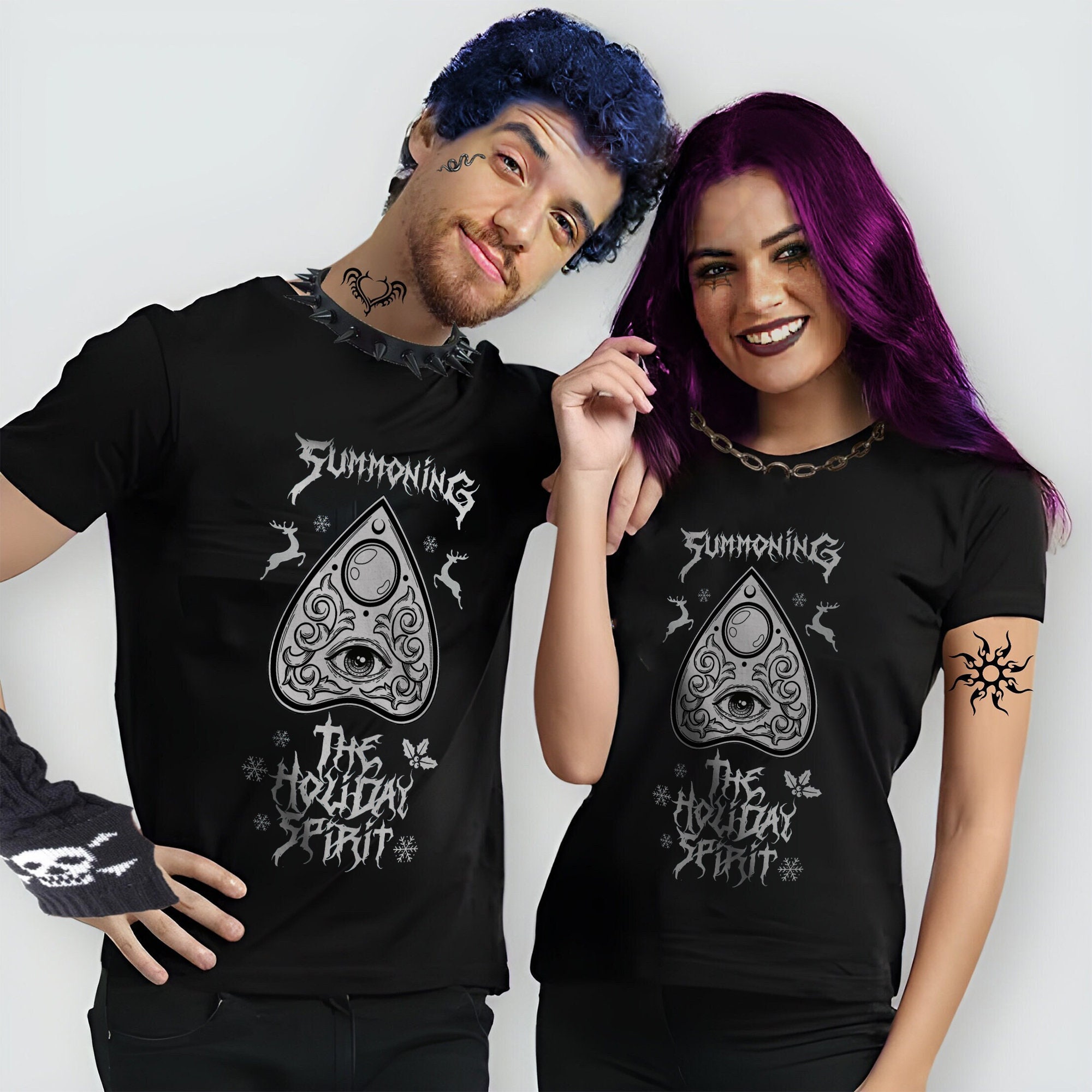 Summoning the Holiday Spirit Shirt, Occult Shirt, Goth Shirt, Satanic ...