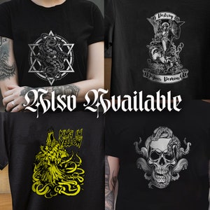 Cthulhu Graphic T-shirt/lovecraft T-shirt/ Occult Dark Tshirt/gothic T ...