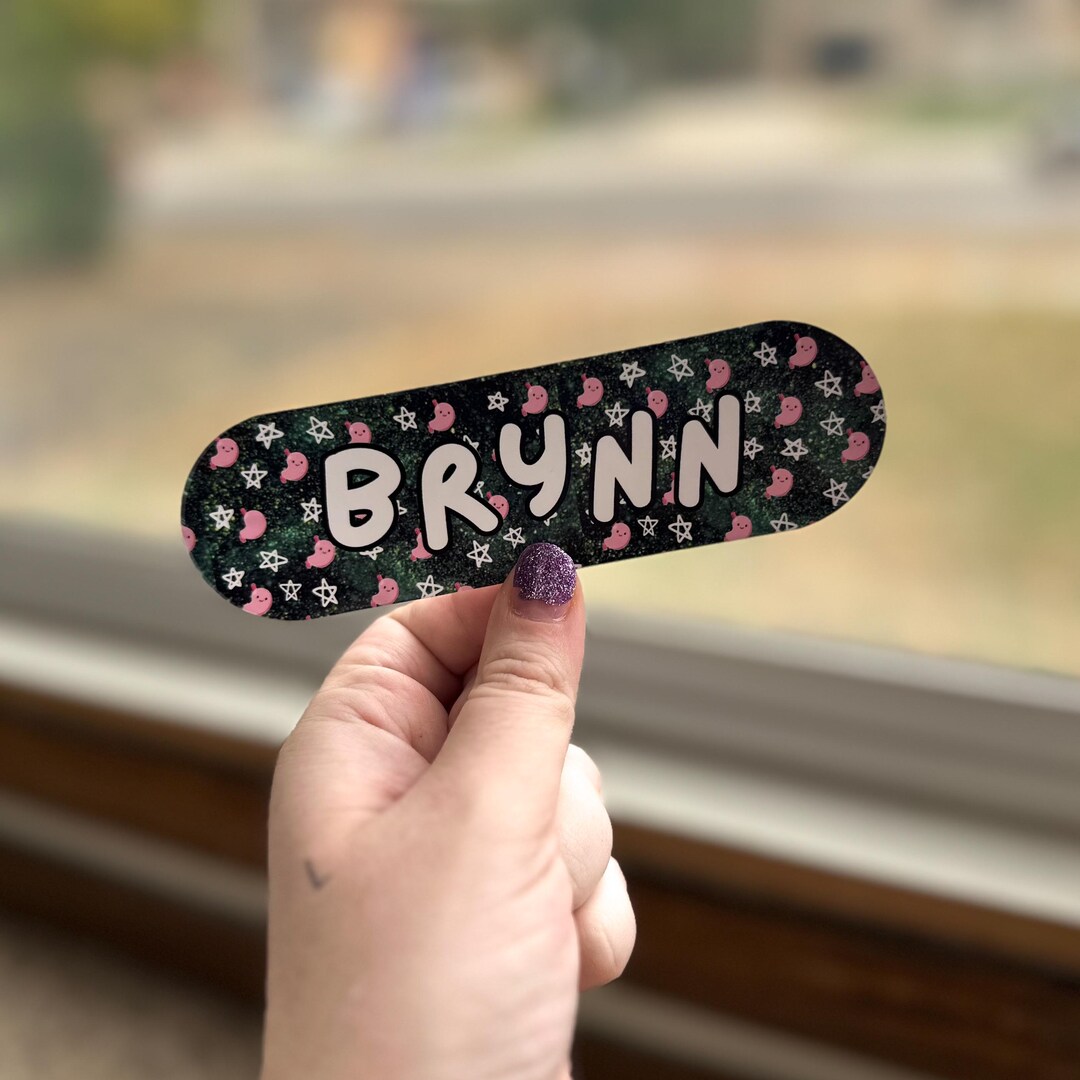 Custom Name/text Galaxy Stomach Design Water Resistant Vinyl Sticker ...