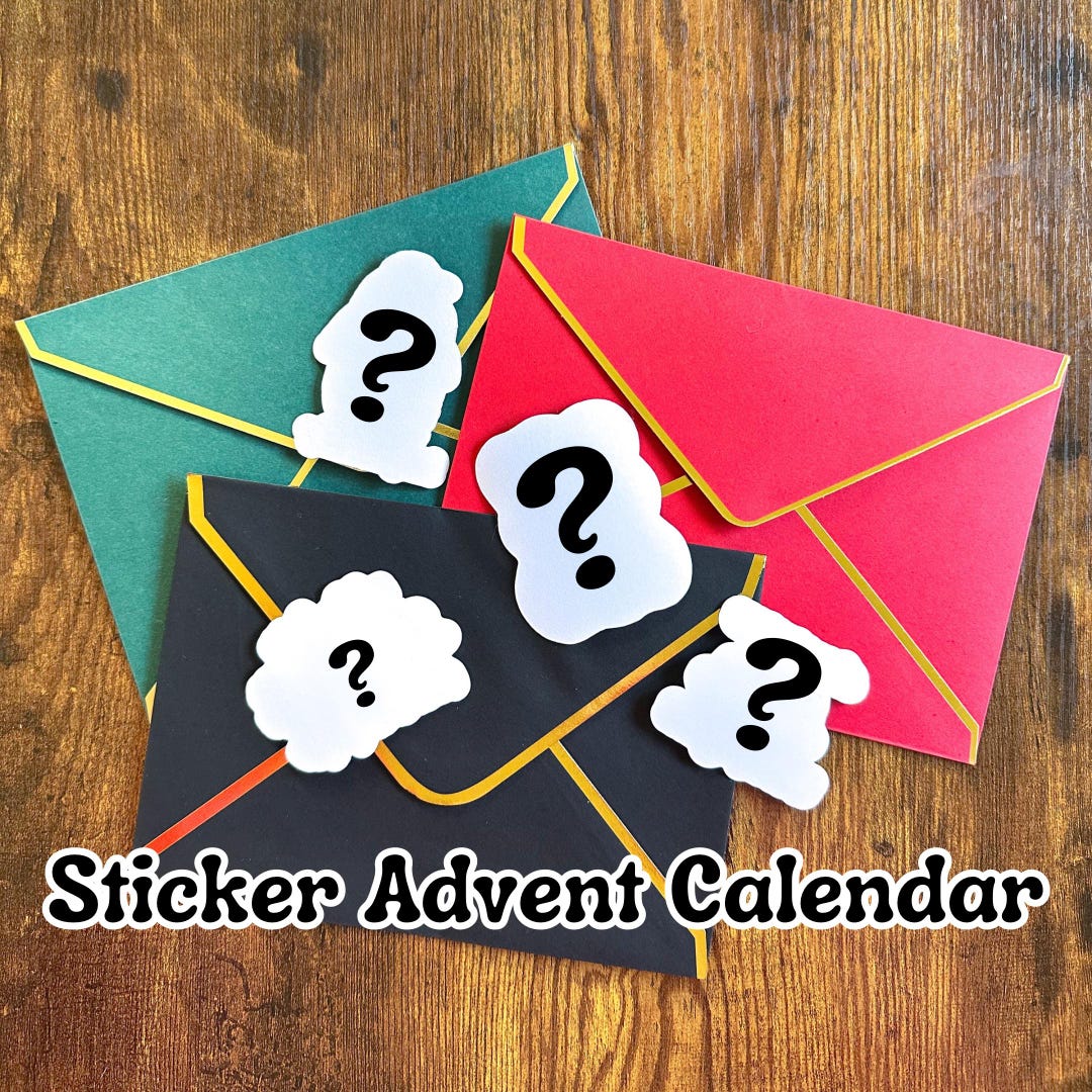 Vinyl Sticker Advent Calendar for Christmas/winter Holidays Gift for ...