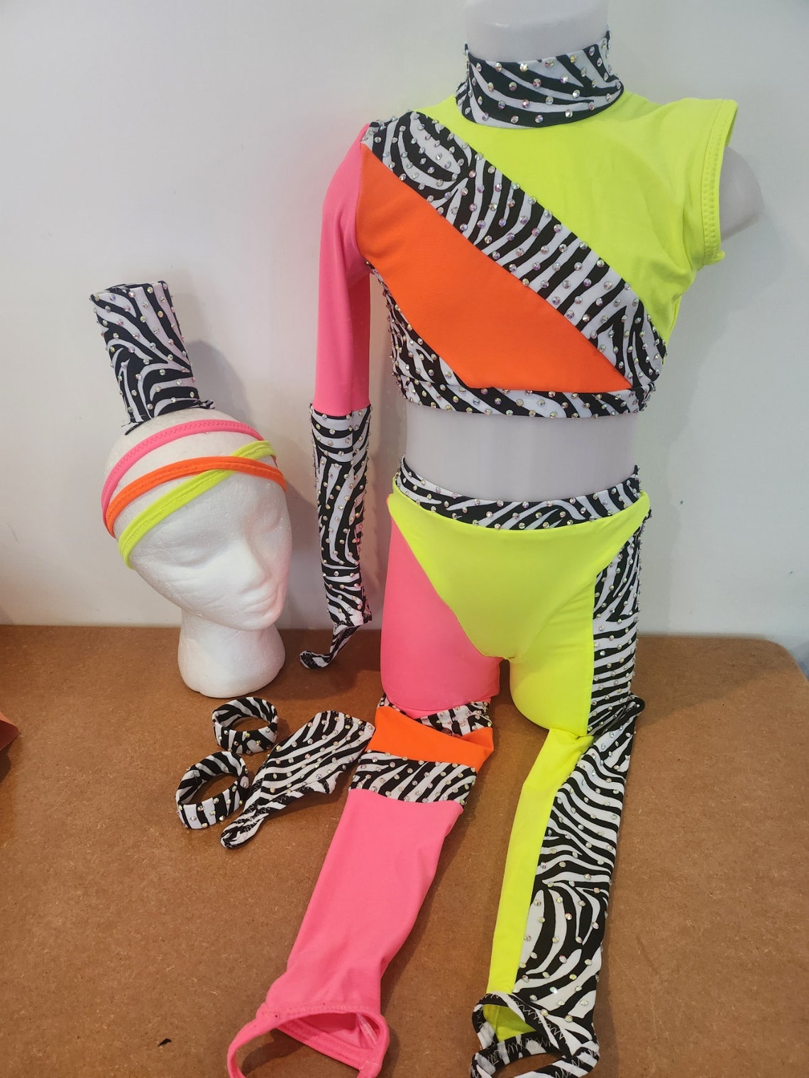 Made to Order Dance Costume Head Piece Glove Pony Cone Any Size and ...