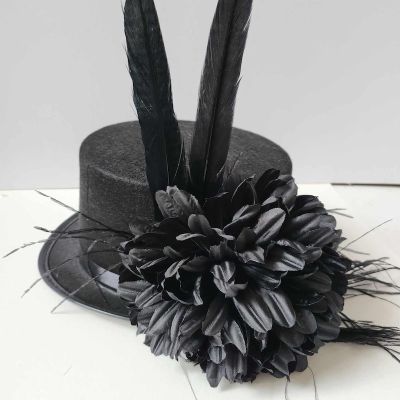 Hat With Feathers - Etsy