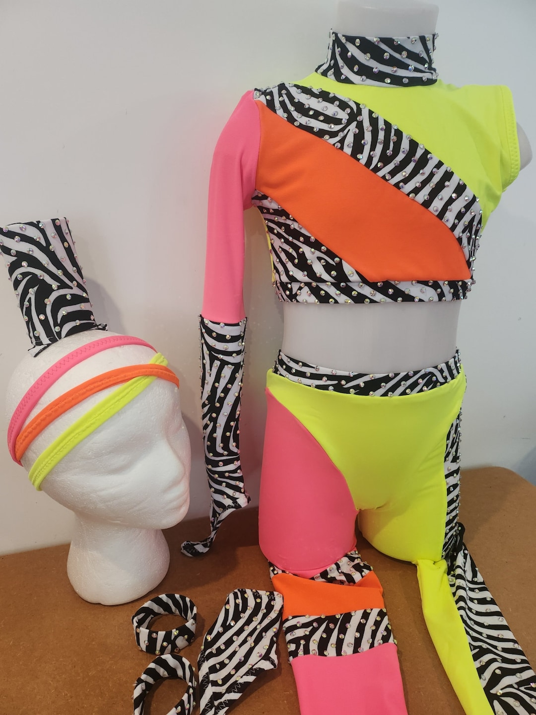 Made to Order Dance Costume Head Piece Glove Pony Cone Any Size and ...