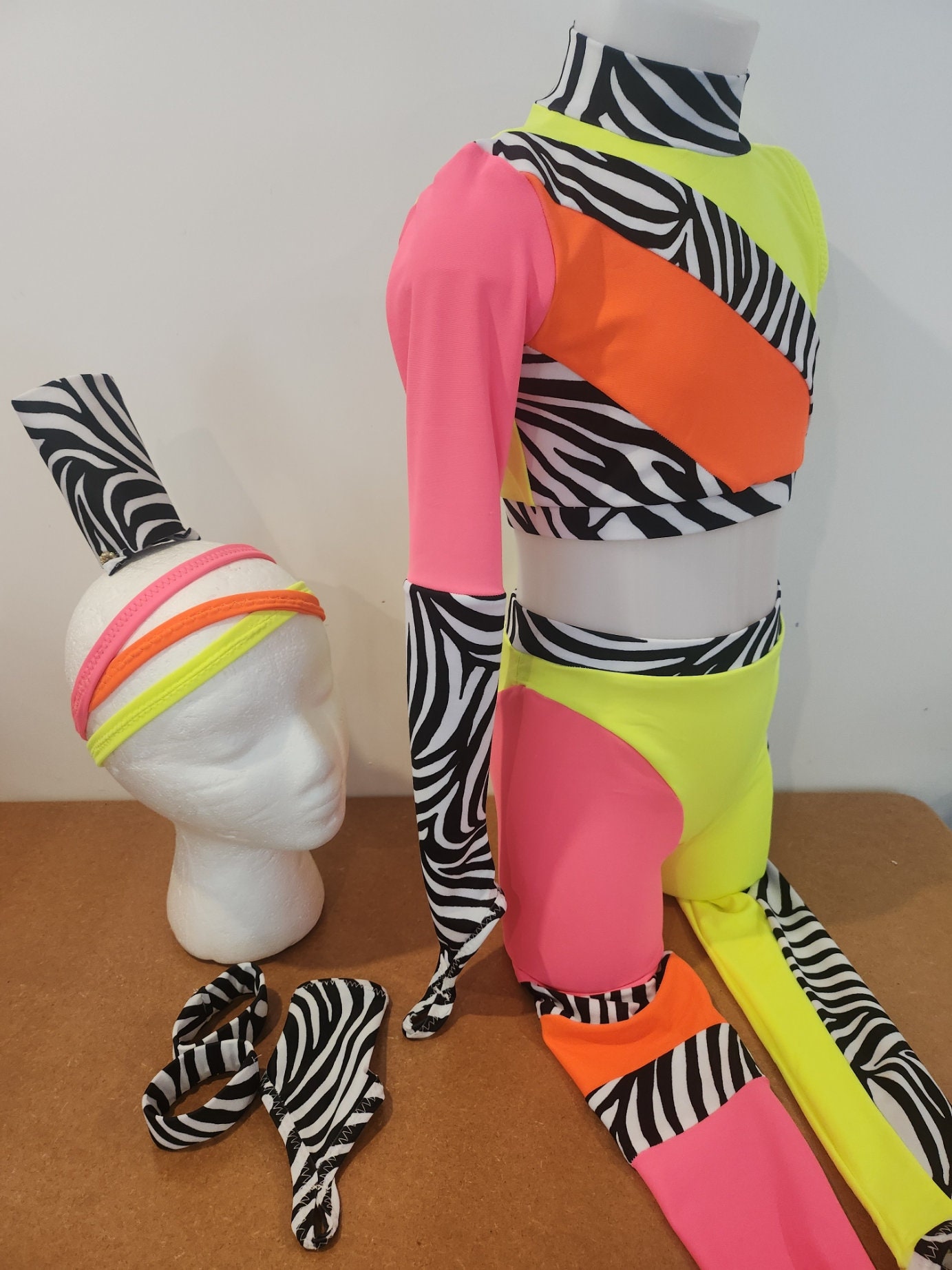 Made to Order Dance Costume Head Piece Glove Pony Cone Any Size and ...