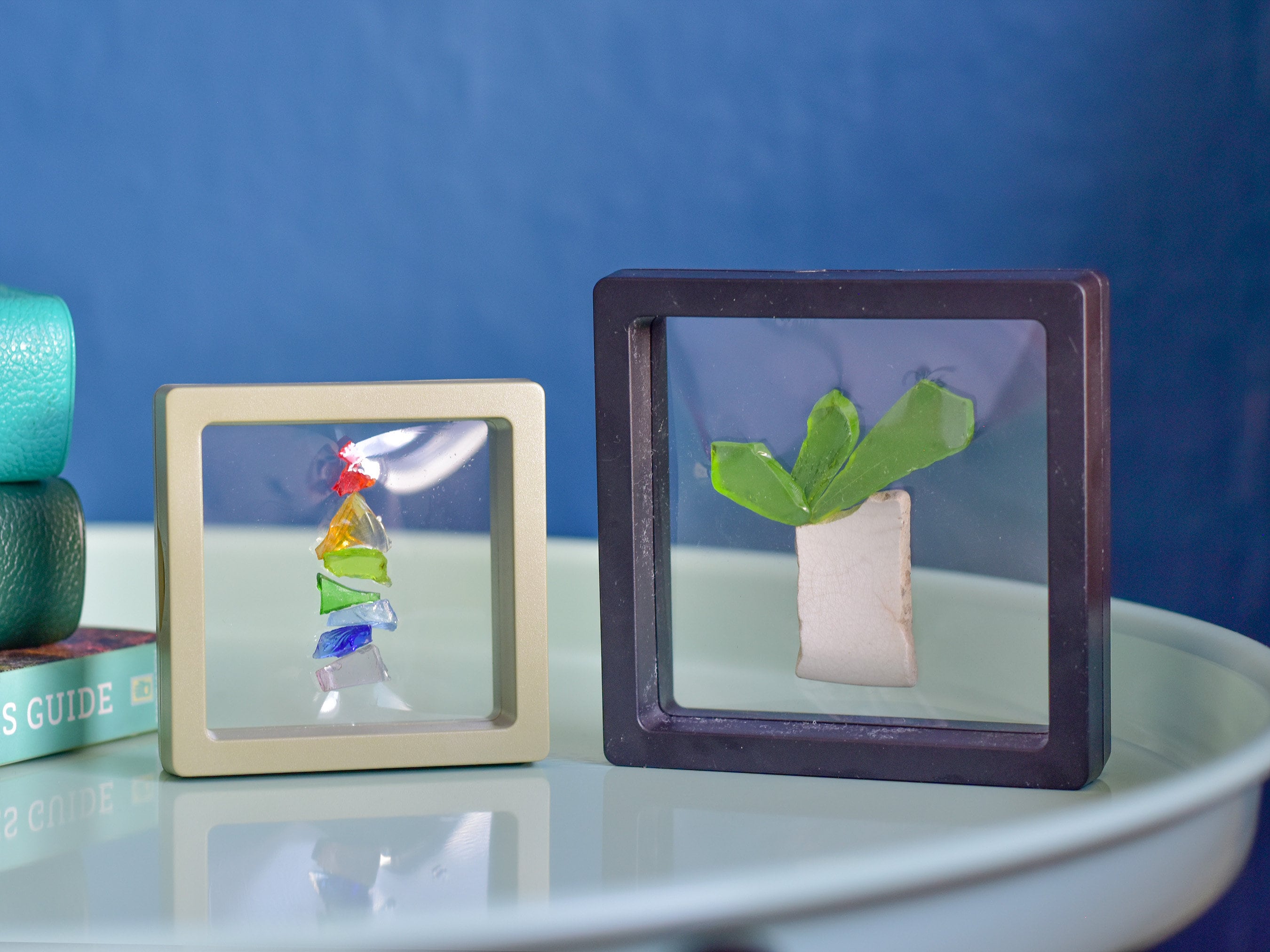 Floating Seaglass Display Frame - Customizable & Reusable Clear ...