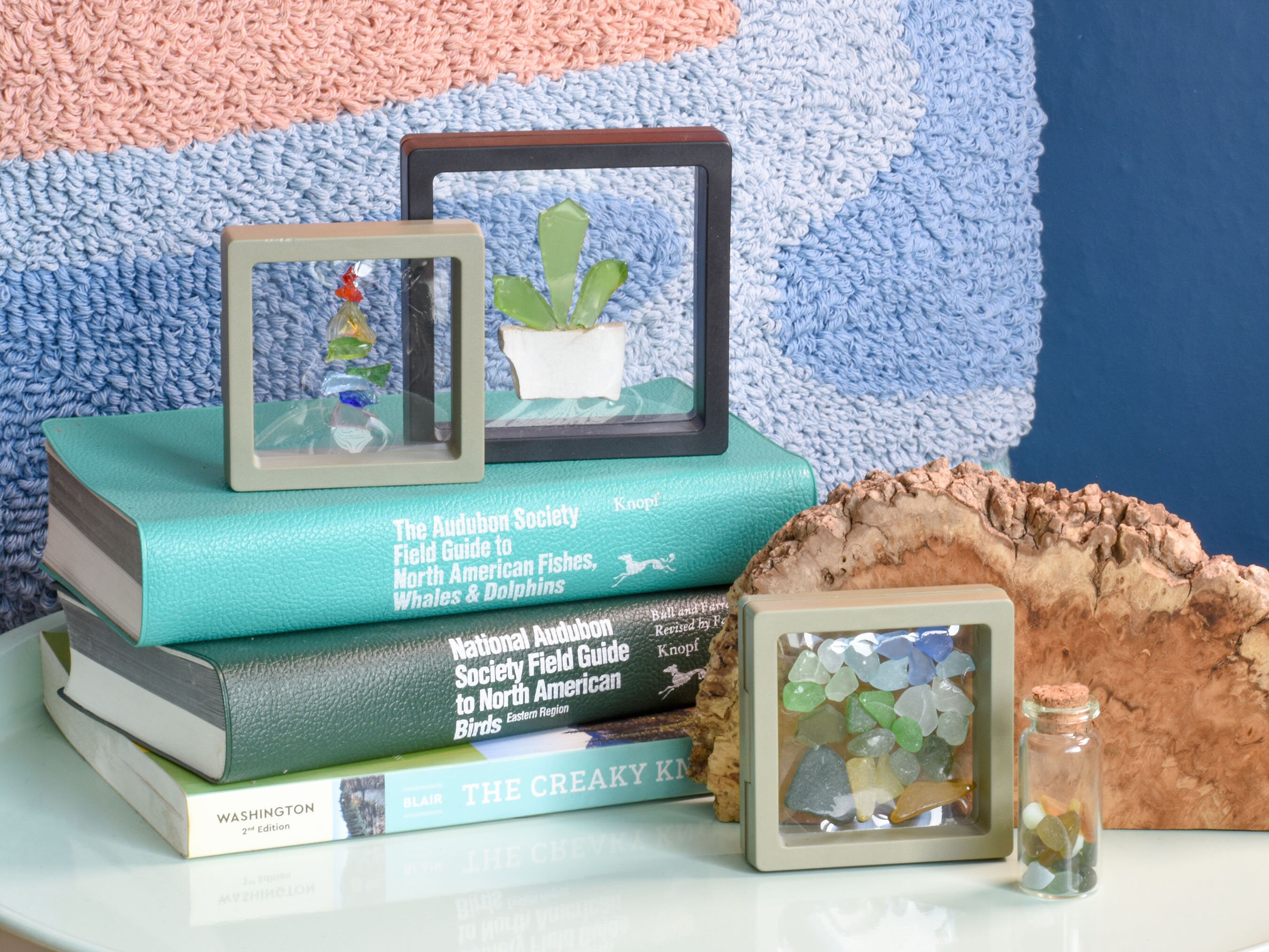 Floating Seaglass Display Frame - Customizable & Reusable Clear ...